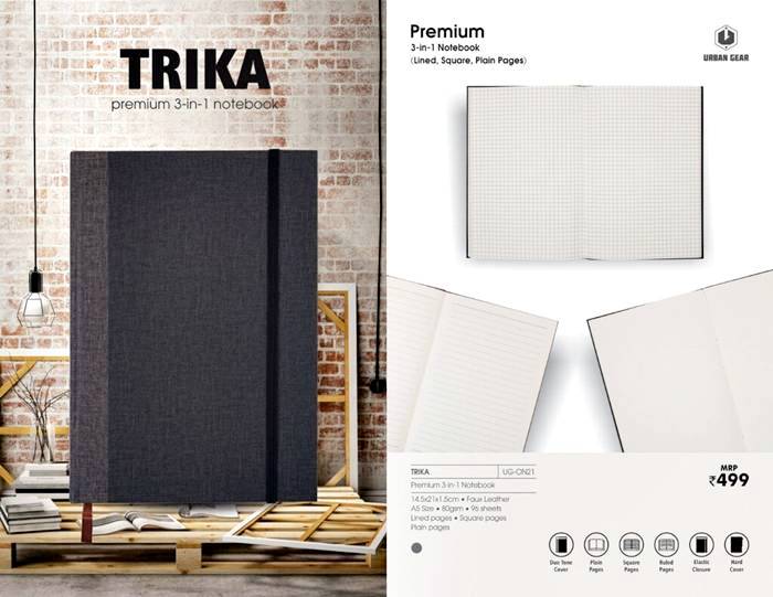 Urban Gear Premium Notebook TRIKA – Trika Series Premium Notebook